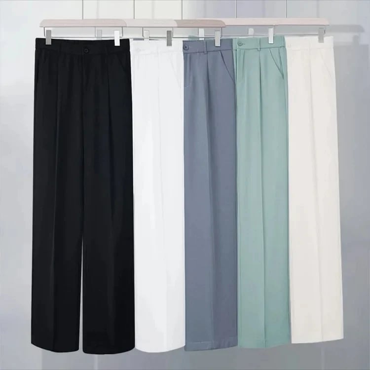 SPRING SUMMER ICE SILK STRAIGHT LEG PANTS – Vipsheep.com