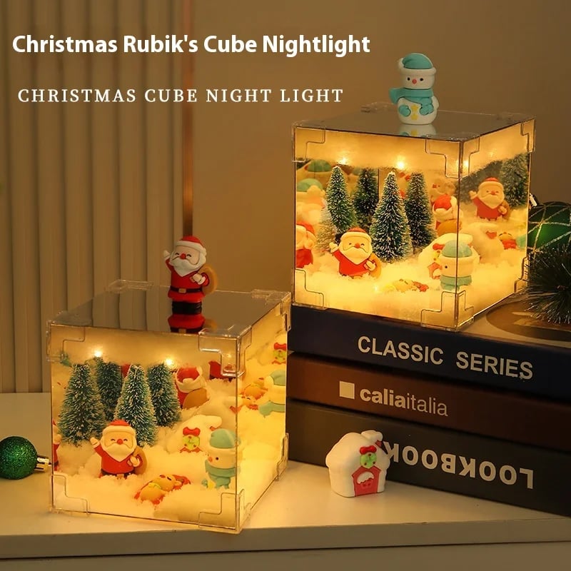 🎊The best Christmas gift🎁 Christmas Rubik's Cube Night Light – Vipsheep.com
