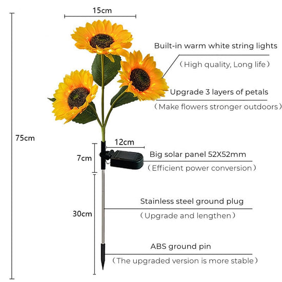 🌻 Waterproof Solar Sunflower Light – Vipsheep.com